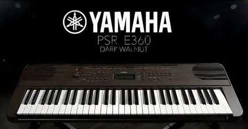 Синтезатор Yamaha PSR E360 DW с подставкой