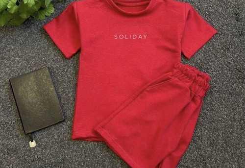Детский костюм шорты футболка 122-140см