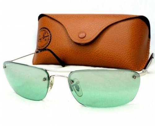 Солнцезащитные очки Ray Ban RB3156 безрамные зелен