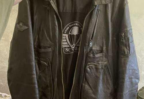 Strellson leather pilot vintage бомбер aviator