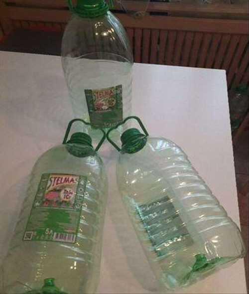 Бутылки пластиковые 5л баклажки
