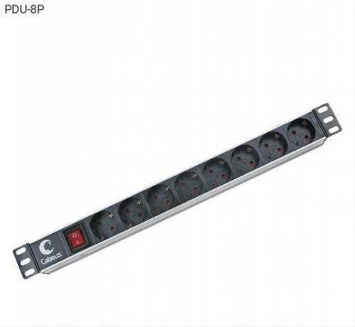 Блок розеток Cabeus PDU, 1U, PDU-8P