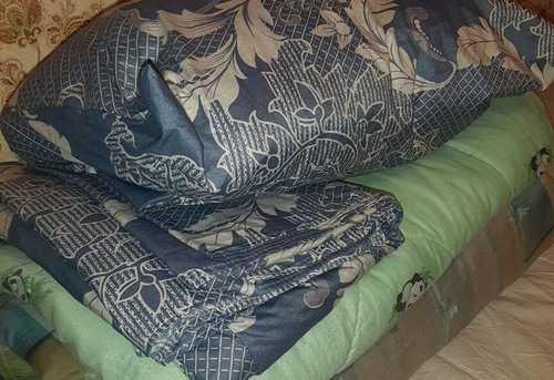 Матрас, одеяло, подушка, комплект постельного
