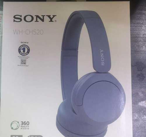 Беспроводные наушники Sony WH-CH520, синего цвета