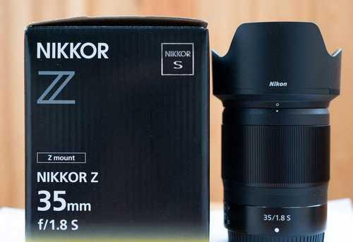 Nikon Z 35mm f/1.8 S рст lile new