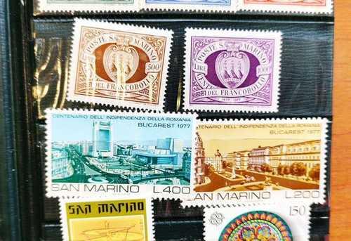 Альбом с марками Сан-Марино 1976-1977