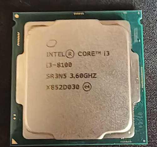 Процессор intel core i3 8100
