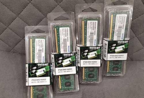 Оперативная память DDR3 8Gb 1600MHz Patriot PSD38G