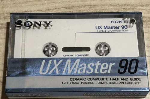 Аудиокассета Sony UX Master 90 Япония 1988 год