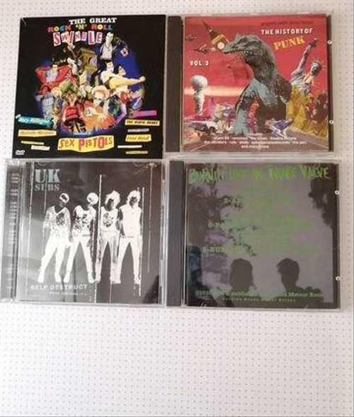 CD "Sex Pistols", "UK subs", "The History of Punk"