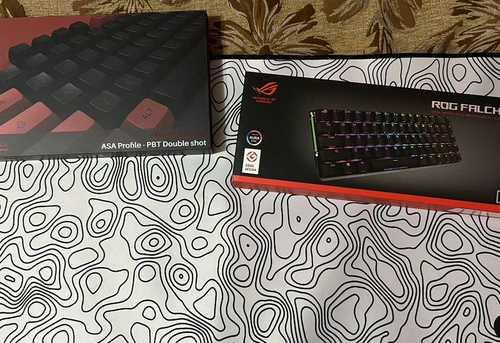 Кастомная механика Rog falchion+pbt кейкапы+коврик