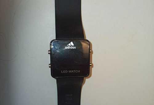 Часы Adidas LED Watch силиконовый ремешок