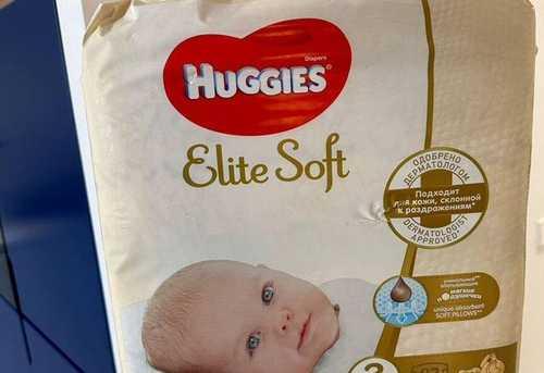 Подгузники huggies elite soft 2(4-6 кг)новые