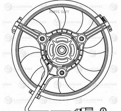 Вентилятор кондиционера VW Passat (B5) (96) /Audi