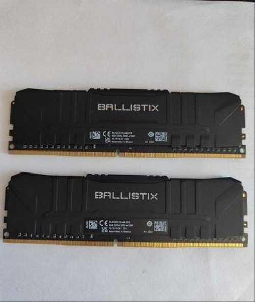 Crucial ballistic ddr4 8GBx2 3200Mhz CL16