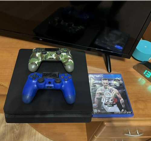 Sony playstation 4 slim 1tb 2 геймпада