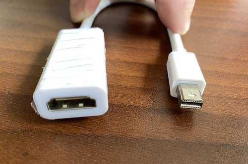 Переходник Mini Displayport (m) - hdmi (f) белый