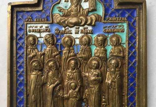 Икона "Кирик и Иулитта" с избранными святыми