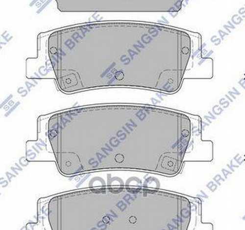 SP4335 колодки дисковые задние Hyundai Elantra
