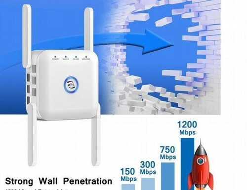 Wifi репитер 2,4G/5Ghz Беспроводной Wi-Fi ретрансл