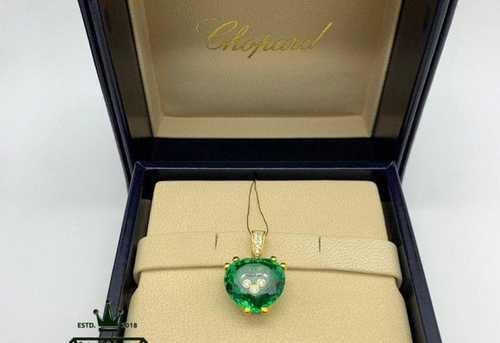 Кулон подвеска сердце с бриллиантами chopard