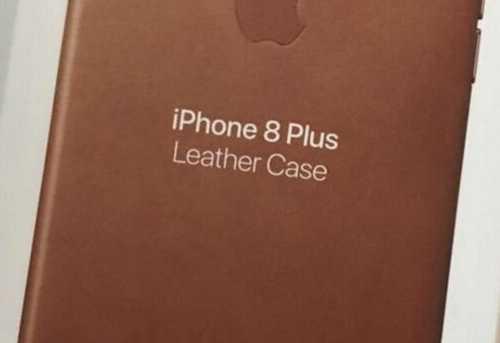 Чехол Apple для 8+7+ Leather Case Saddle Brown