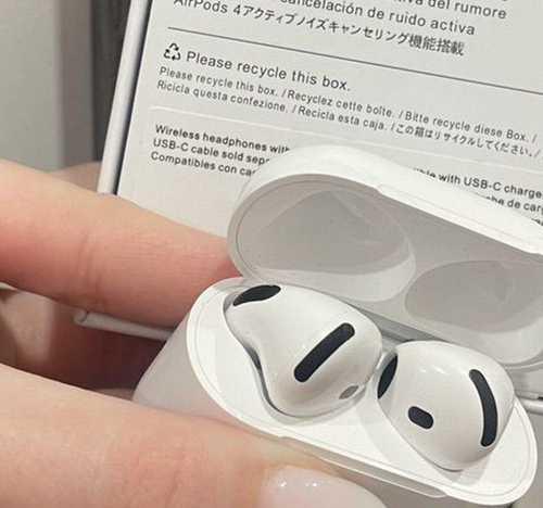 Наушники apple airpods 4 с шумоподавлением