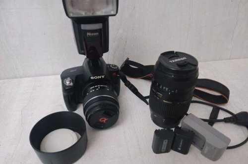 Зеркальный фотоаппарат sony а290+фотоспышка