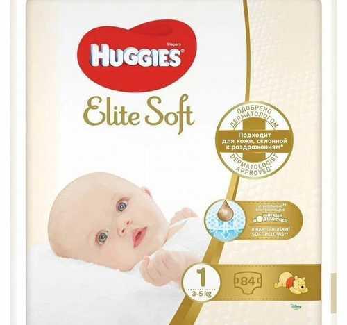 Подгузники huggies elite soft 1 elibell joonies