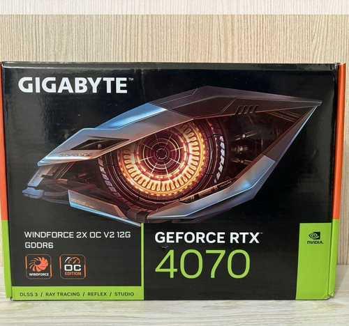 Видеокарта Gigabyte RTX 4070, новая