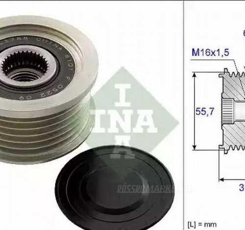 INA 535 0249 10 Механизм свободного хода генератора