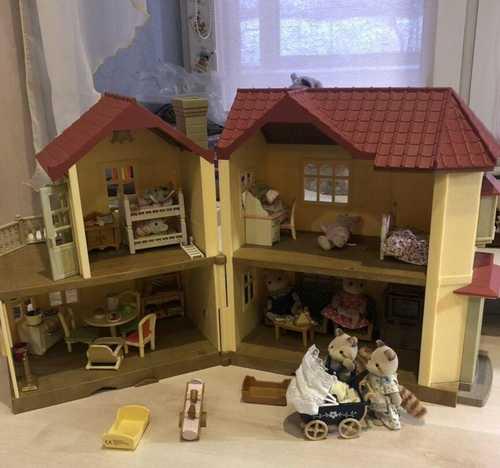 Sylvanian families домик с мебелью