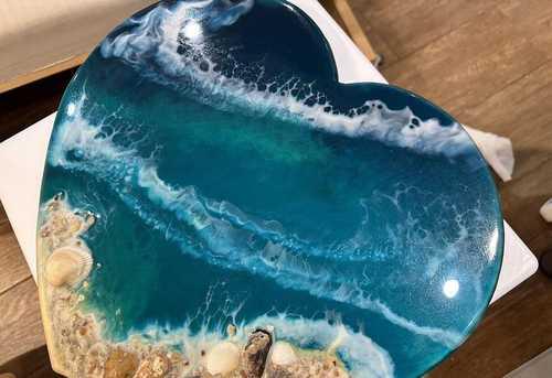 Картина настенная "Океан" из эпоксидной смолы