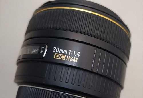 Объектив Sigma 30mm F 1,4 EX DC HSM для Canon б/у