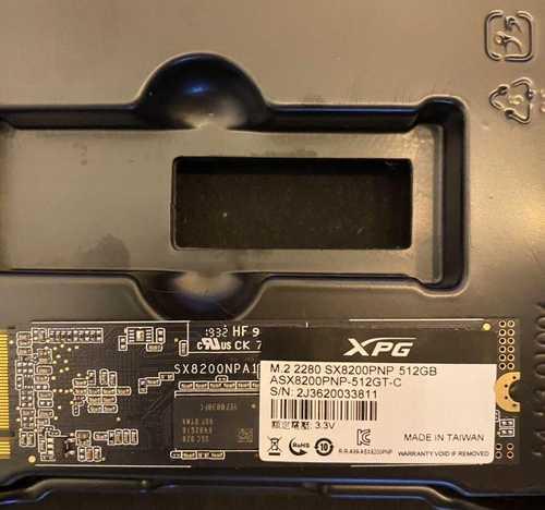 Ssd M.2 NVMe накопитель adata XPG SX8200 Pro