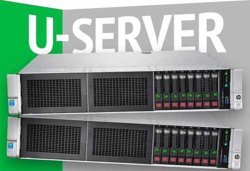 Сервер HP DL380 Gen9 8SFF P440ar 2RZ 2x800W платфо