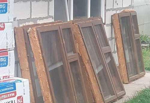 Деревянные окна со стеклопакетом б/у