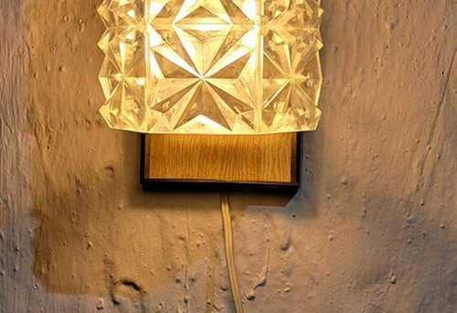 Винтажный настенный светильник, бра ночник, СССР