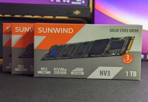 Новые SSD 1TB Sunwind NV3 Гарантия 3 года Ситилинк