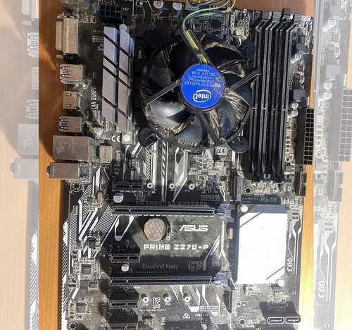 Две Материнские карты asus prime z270-p+Asrock