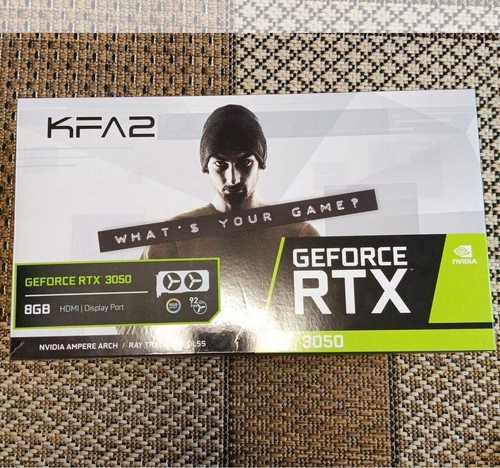 Видеокарта KFA2 GeForce RTX 3050 X Black 8 gb