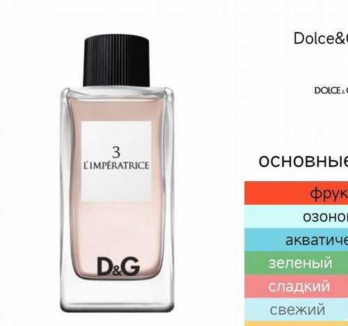 Духи Dolce & Gabbana Antology 3 L'Imperatrice