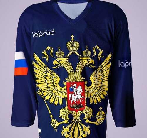 Хоккейный свитер (джерси) синий
