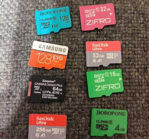 Micro SD карты, разные