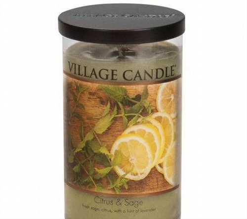 Ароматическая свеча Village Candle "Цитрус и Шалфе