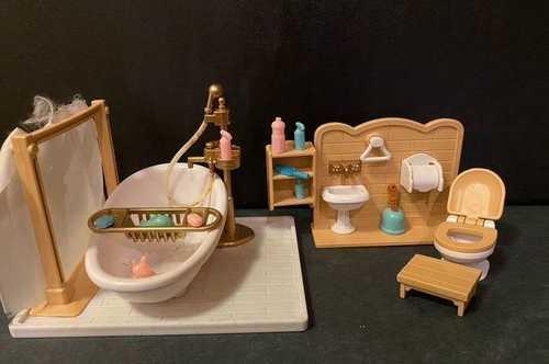 Ванная комната для кукольного домикаHappy Family с