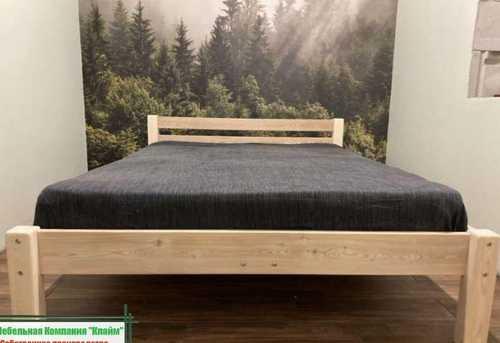 Кровать двухспальная из массива дерева