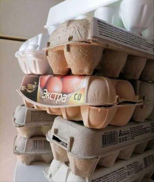 Ячейки коробки для куриных яиц бумажные и пластик