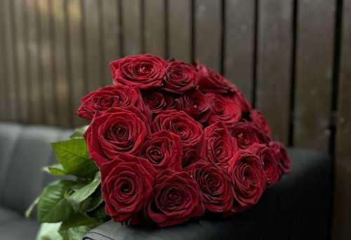 Розы красные 60см