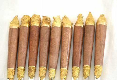Шампуры подарочные с деревянной ручкой и художеств